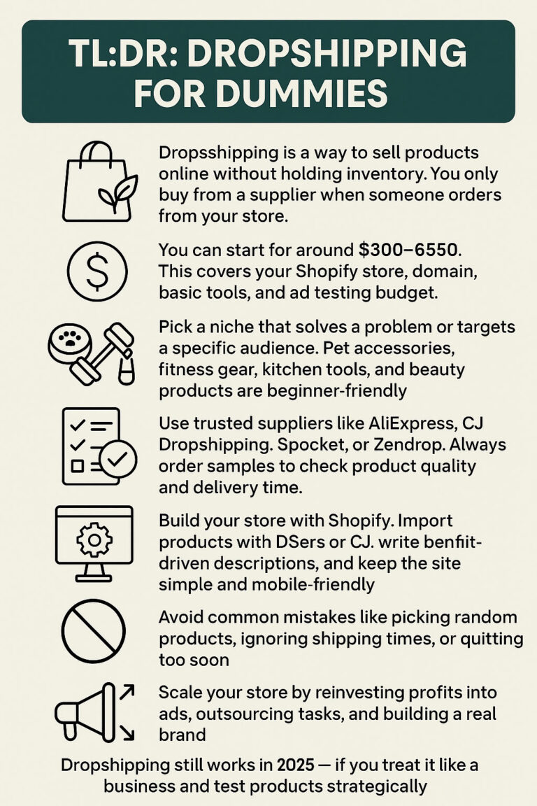 Dropshipping for Dummies: The Complete Beginner’s Guide to Getting Started